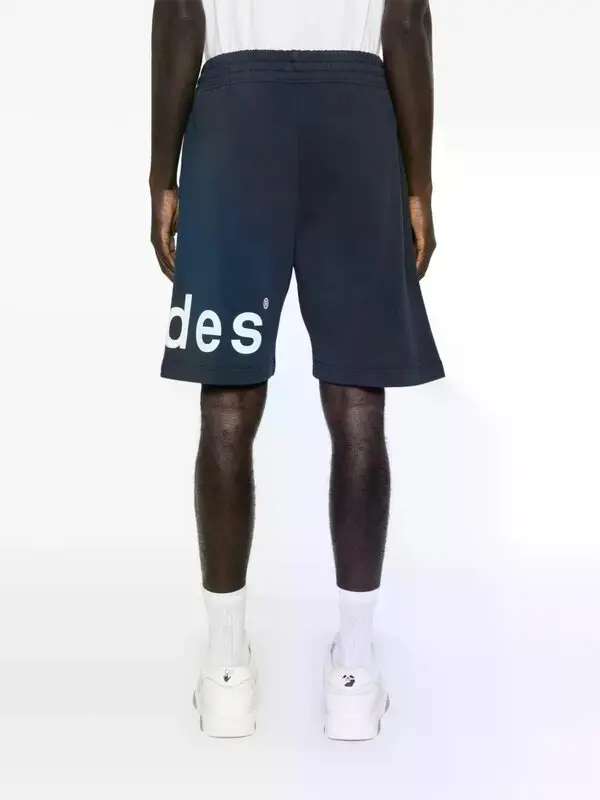 Études Studio Tempera Logo-print Cotton Shorts - Blue