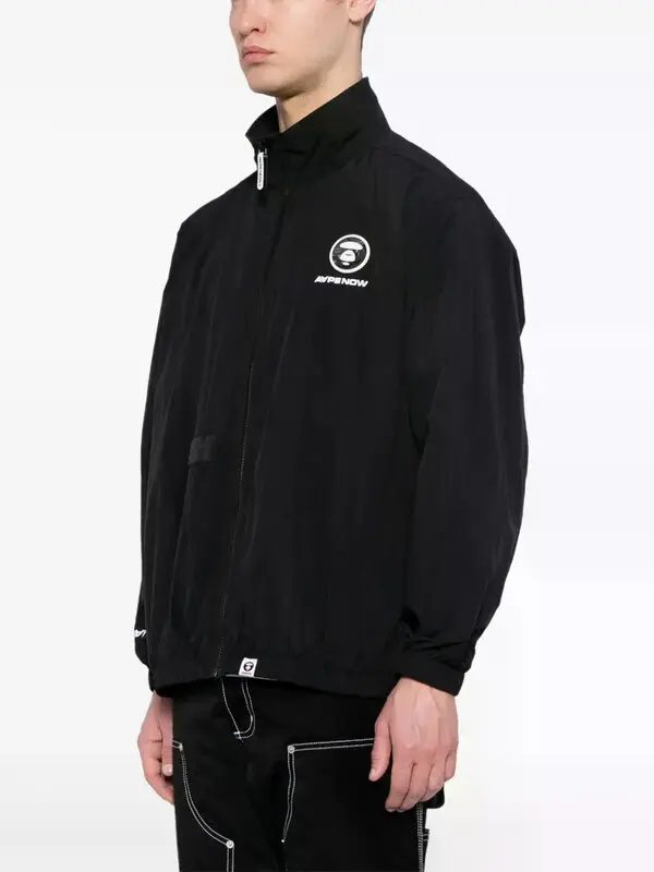 AAPE BY *A BATHING APE Logo-appliqué Zip-up Jacket