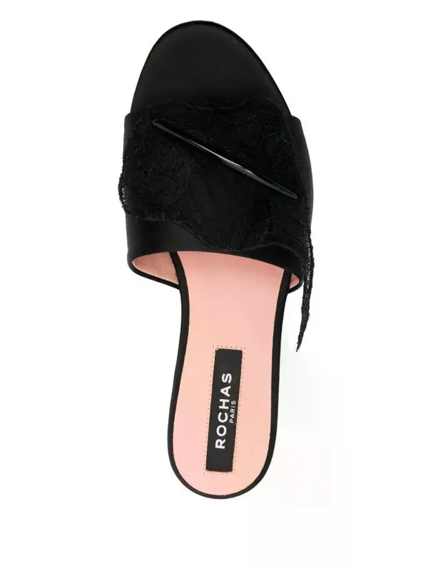 Rochas Lace-detail Sandals