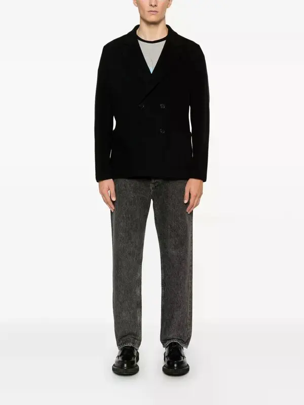 Harris Wharf London Peak-lapel Double-breasted Blazer