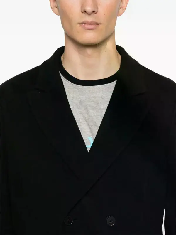 Harris Wharf London Peak-lapel Double-breasted Blazer