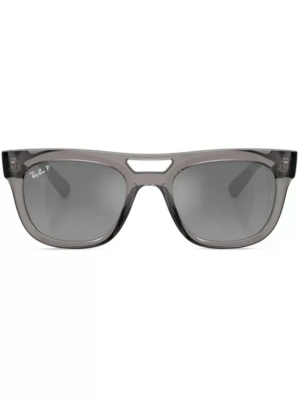 Ray-ban Phil Logo-lettering Sunglasses - Grey