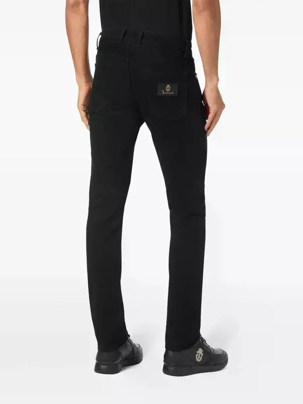BILLIONAIRE Straight-leg Denim Trousers - Black