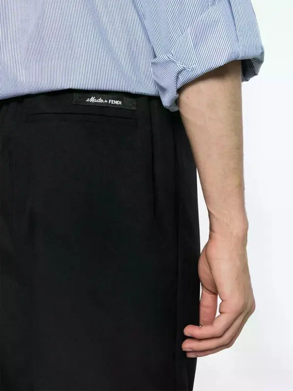 Fendi Virgin Wool Straight-leg Trousers