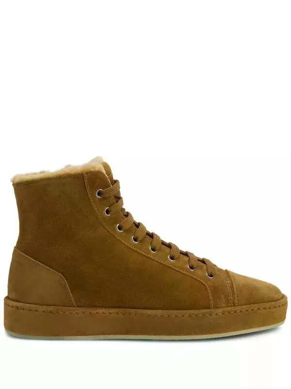 GIUSEPPE ZANOTTI City Suede High-top Sneakers