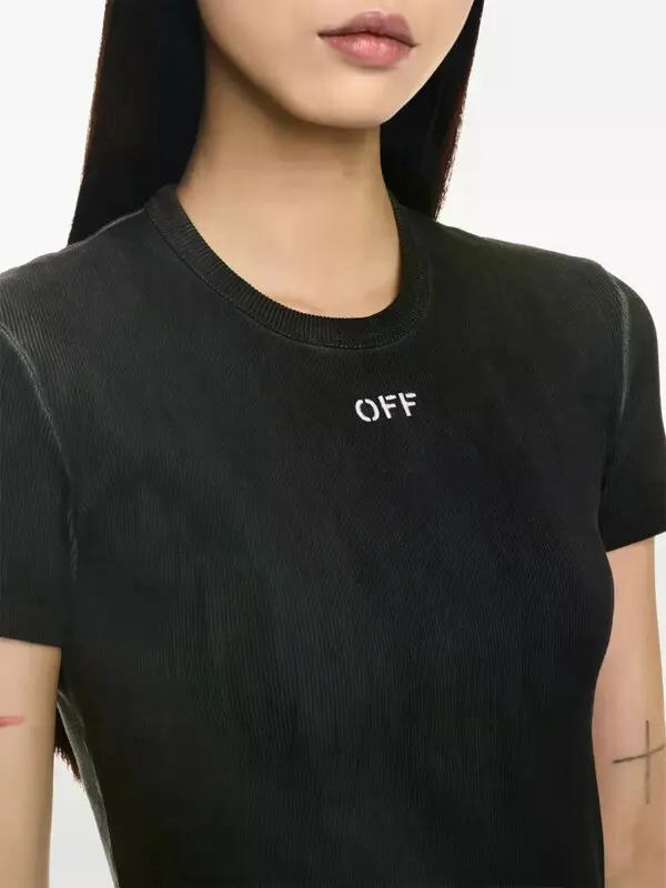 Off-White Logo-embroidered T-shirt