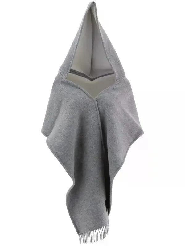 FERRAGAMO Hooded Scarf - Grey