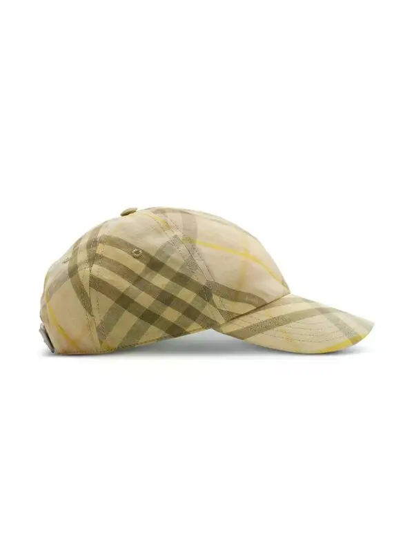 Burberry Checked Cotton Cap