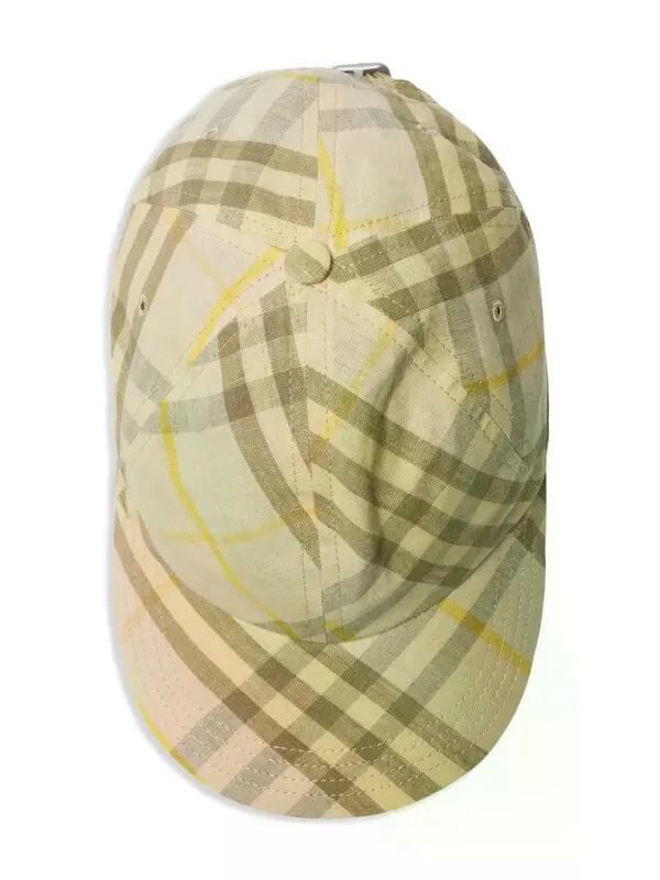 Burberry Checked Cotton Cap