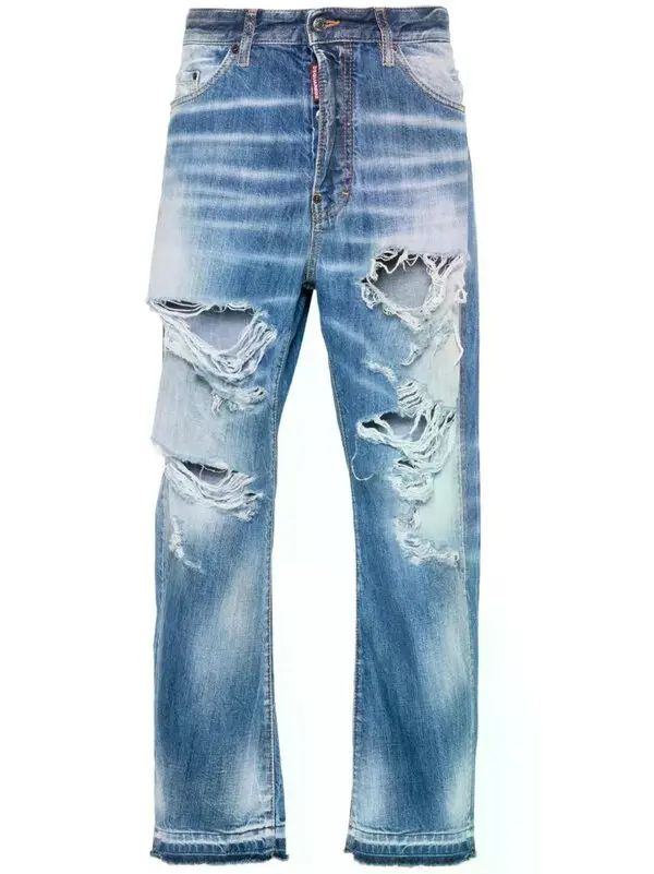 Dsquared2 Bleached Denim Jeans