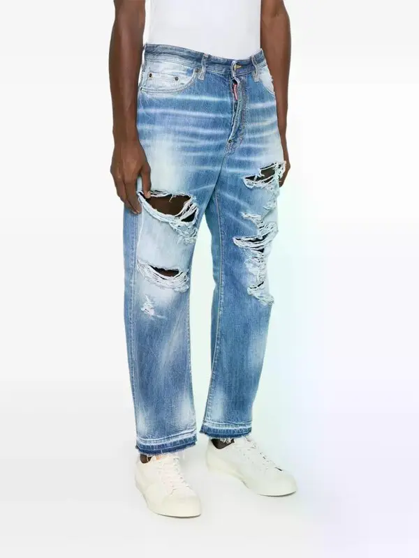 Dsquared2 Bleached Denim Jeans