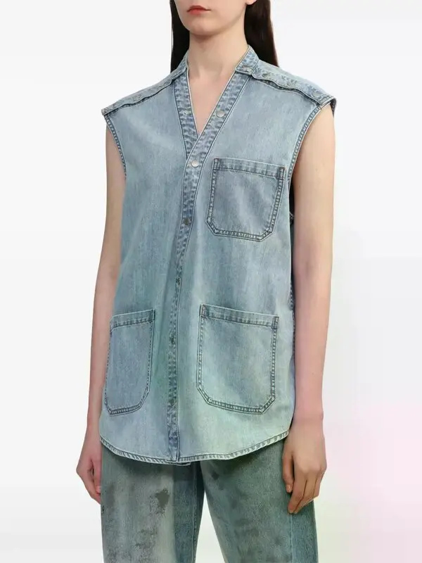 Y/project Patch Pocket Denim Vest