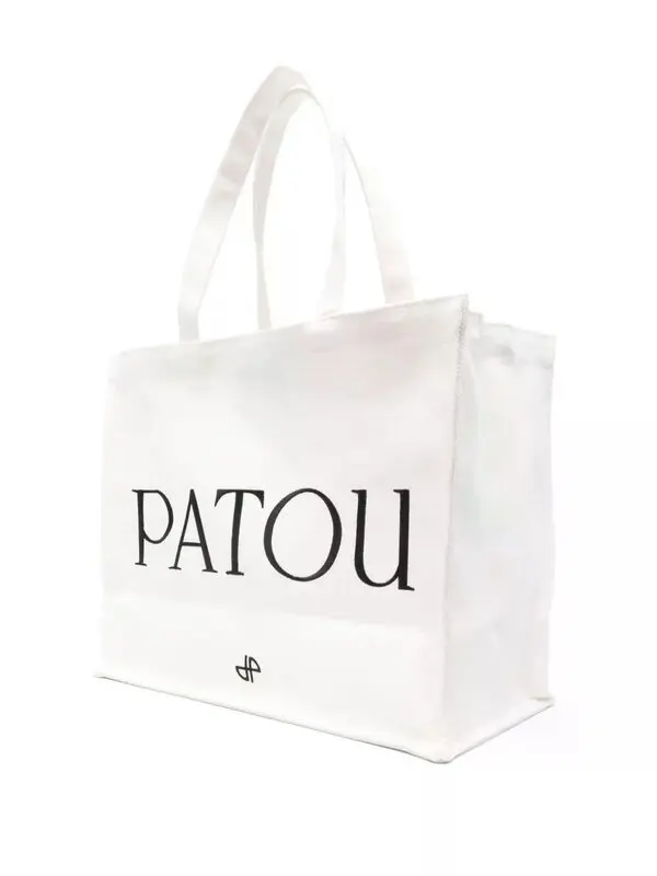 PATOU Canvas Tote Bag - Neutrals