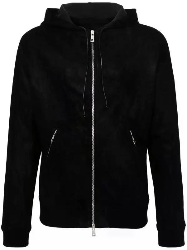 GIORGIO BRATO Suede Hooded Jacket