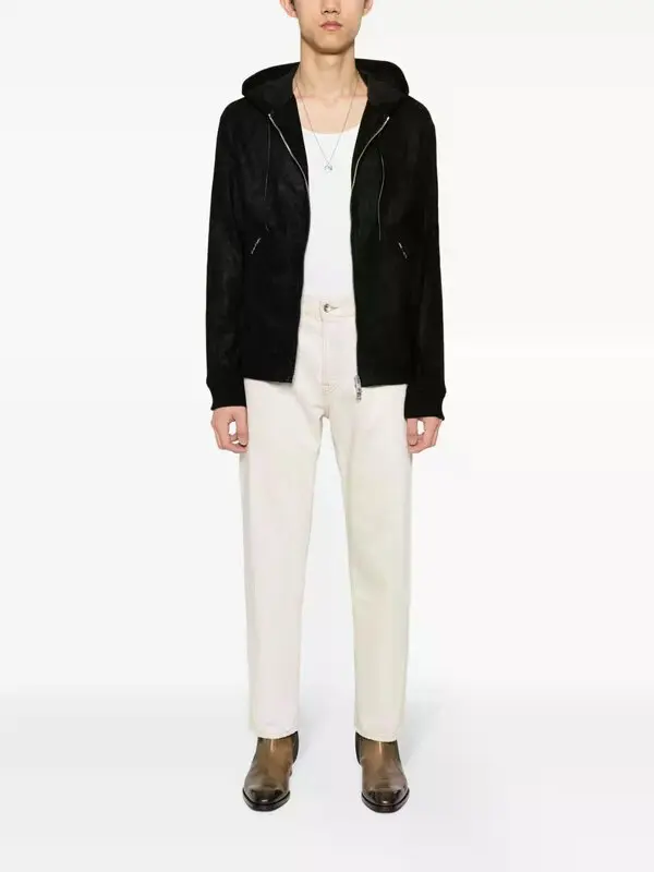 GIORGIO BRATO Suede Hooded Jacket
