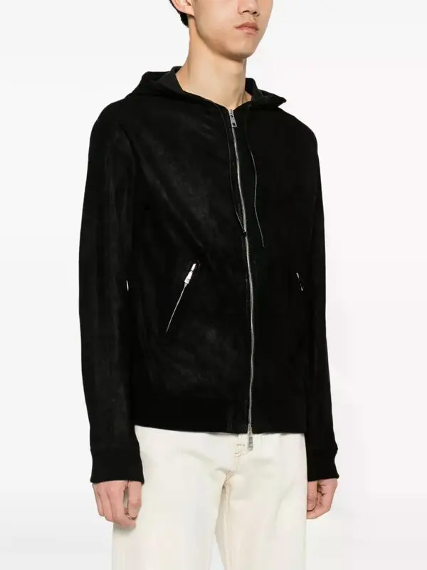 GIORGIO BRATO Suede Hooded Jacket