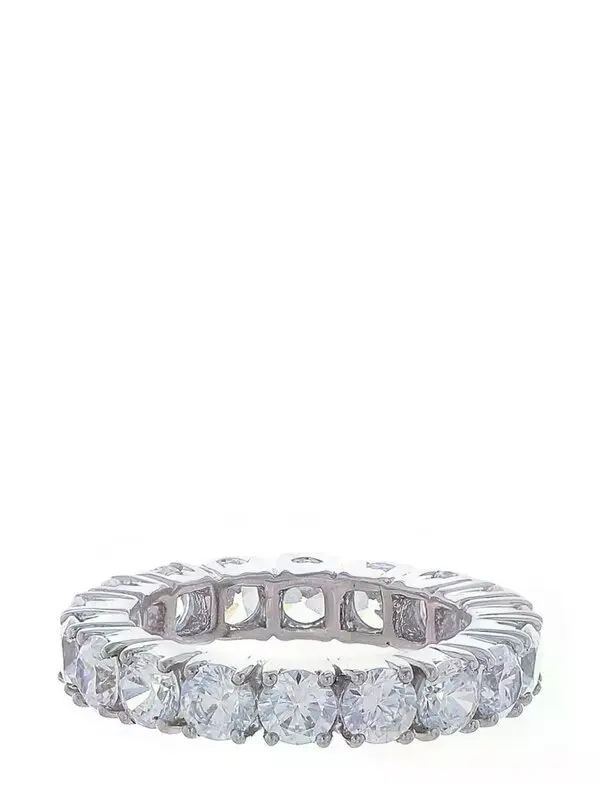 FANTASIA BY DESERIO 14kt Gold Vermeil Eternity Band Ring - Silver