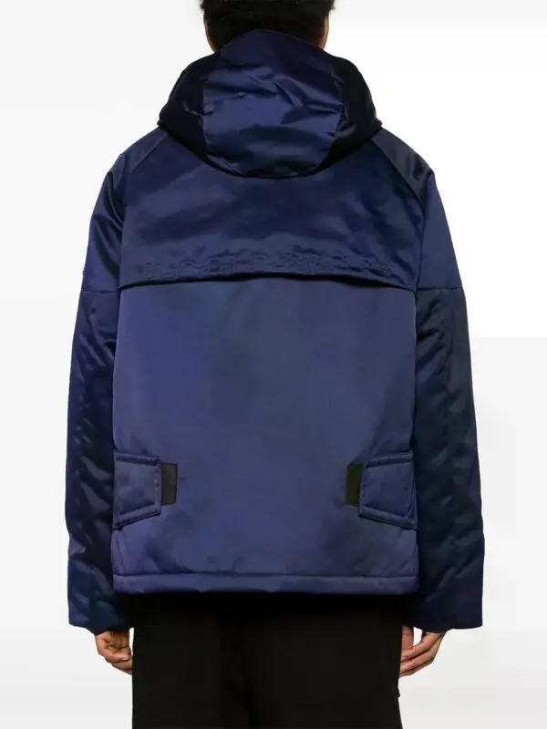 A-COLD-WALL* Overdye Logo-plaque Panelled Hooded Jacket