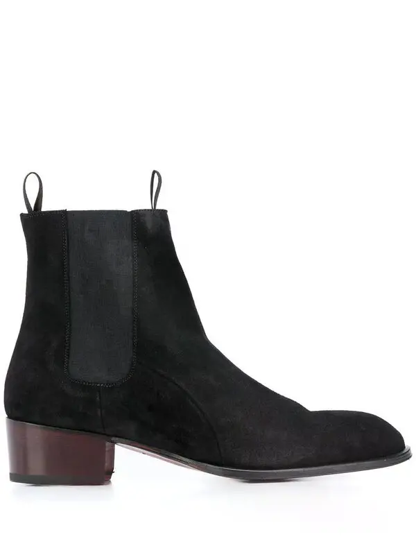 GIUSEPPE ZANOTTI Leather Slip-on Ankle Boots