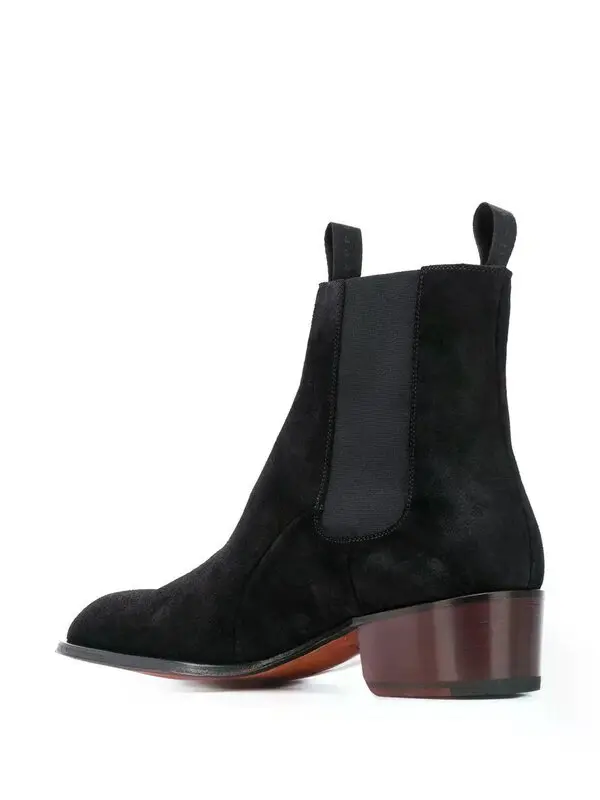 GIUSEPPE ZANOTTI Leather Slip-on Ankle Boots