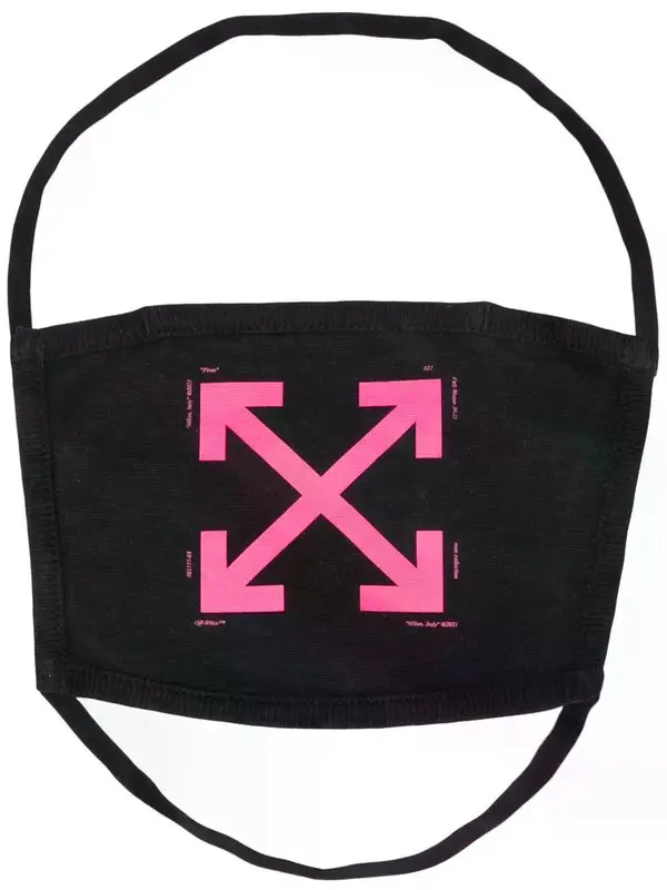 Off-White Logo-print Face Mask - Black
