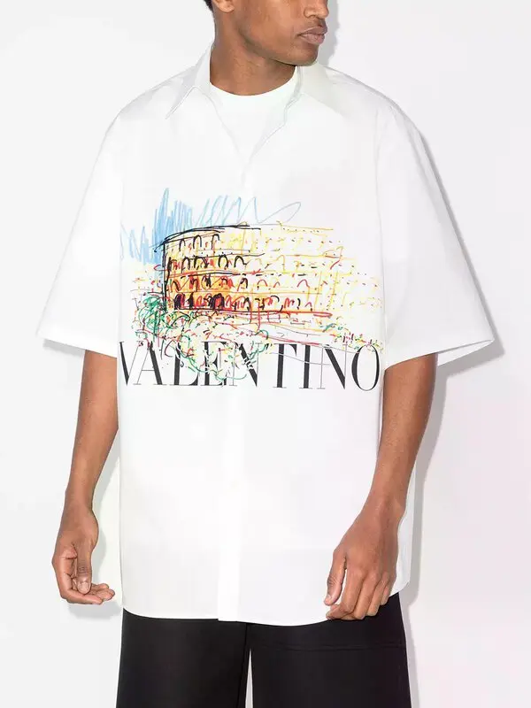 Valentino Garavani Roman Sketches Print Shirt