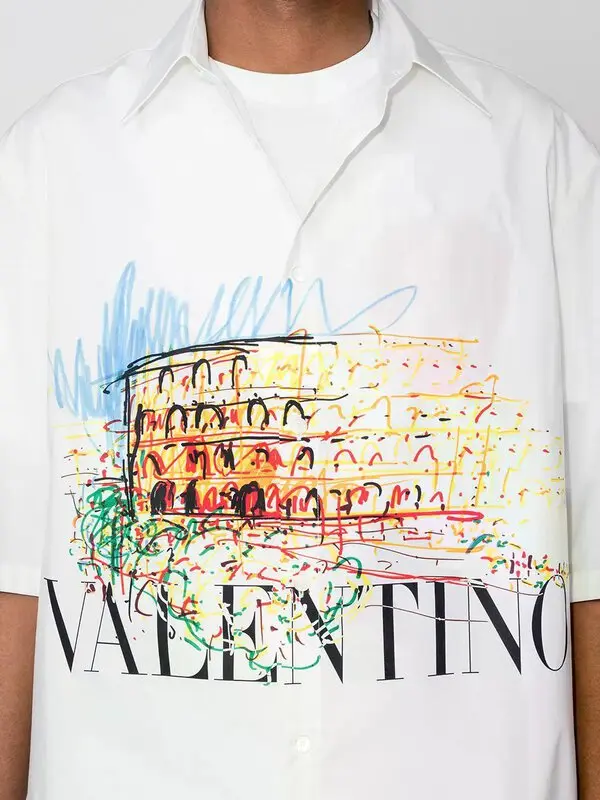 Valentino Garavani Roman Sketches Print Shirt