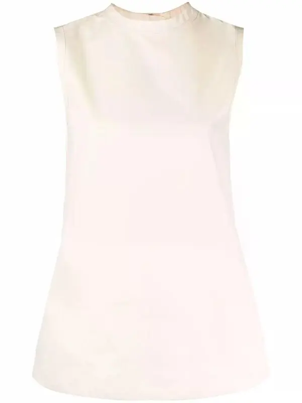 JIL SANDER Sleeveless Cotton Top
