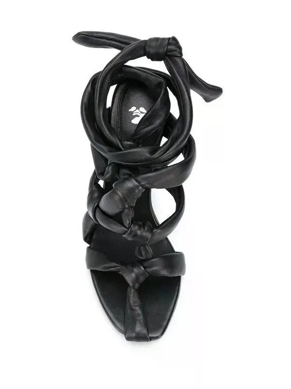 Off-White Knotted Strappy High-heel Sandals