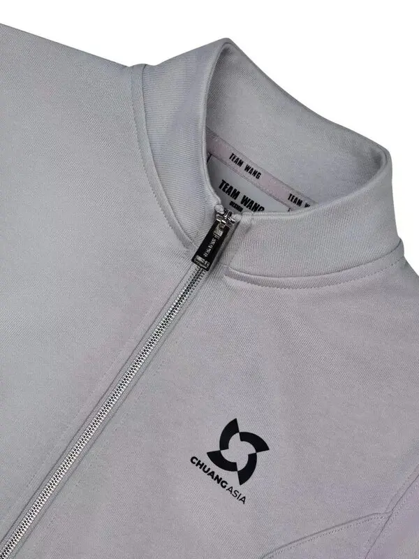 TEAM WANG DESIGN Logo-print Cropped Track Jacket
