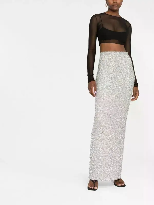 Coperni Crystal-embellished Maxi Skirt