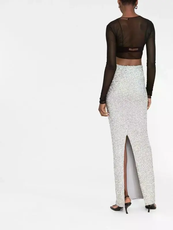 Coperni Crystal-embellished Maxi Skirt