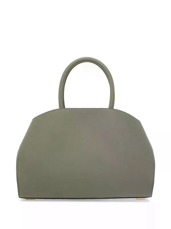 FERRAGAMO Medium Hug Leather Tote Bag - Grey