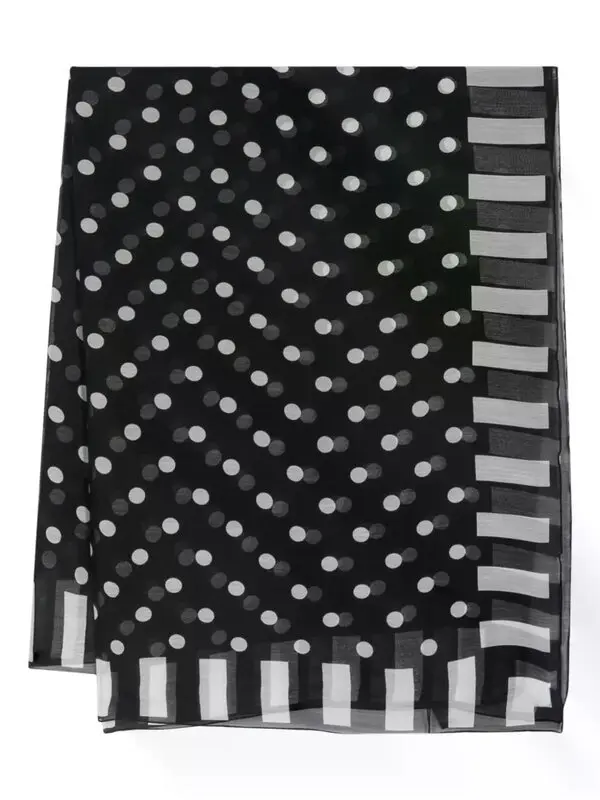 Dolce & Gabbana Polka-dot Silk Scarf
