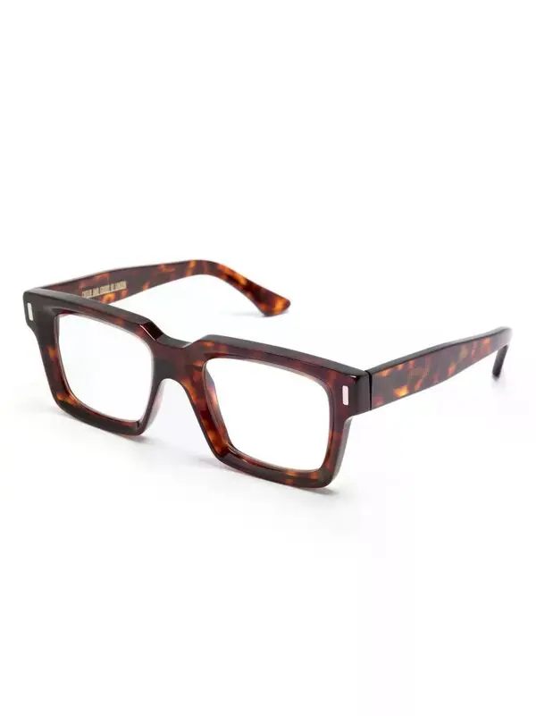 CUTLER & GROSS Tortoiseshell Rectangle-frame Glasses