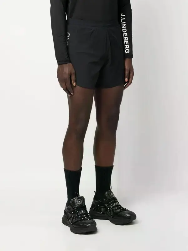 Y3 Logo-print Elasticated-waist Shorts
