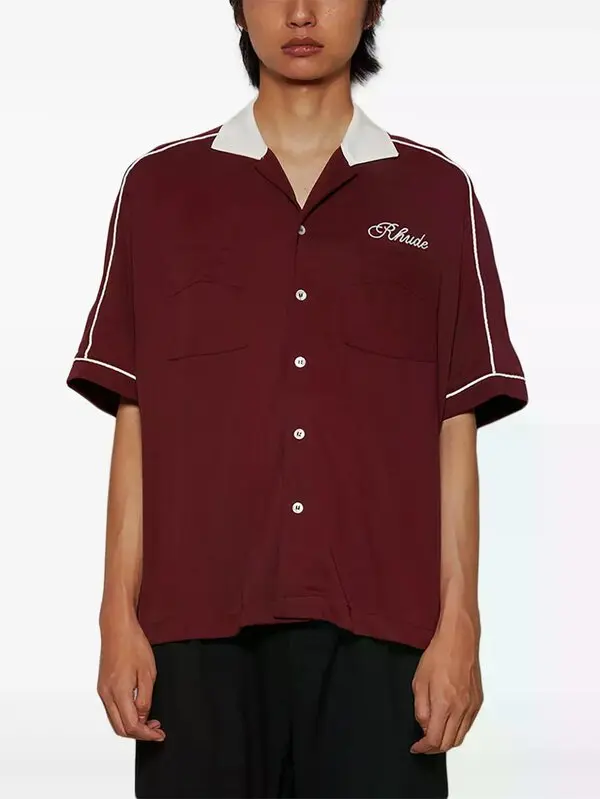 Rhude Chamonix Mont-blanc Bowling Shirt