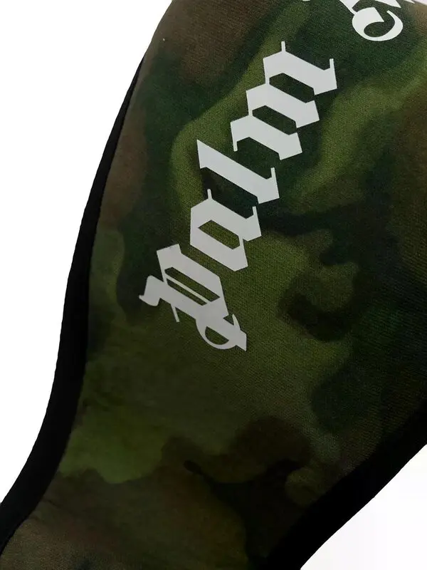 Palm Angels Camouflage Logo-print Face Mask