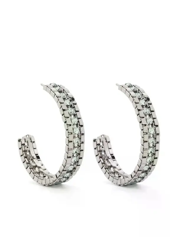 Rosantica Valley Hoop Earrings - Silver