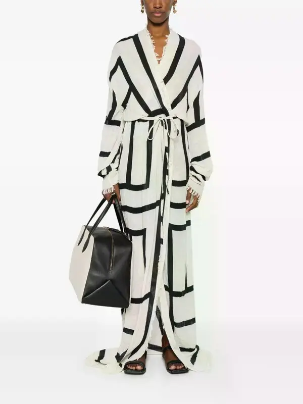 TOTEME Geometric-print Wrap Dress