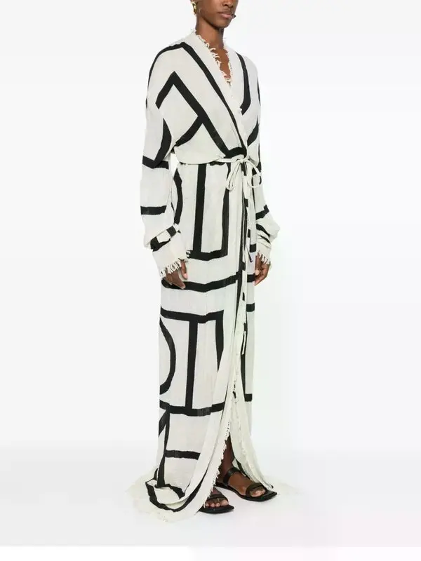 TOTEME Geometric-print Wrap Dress