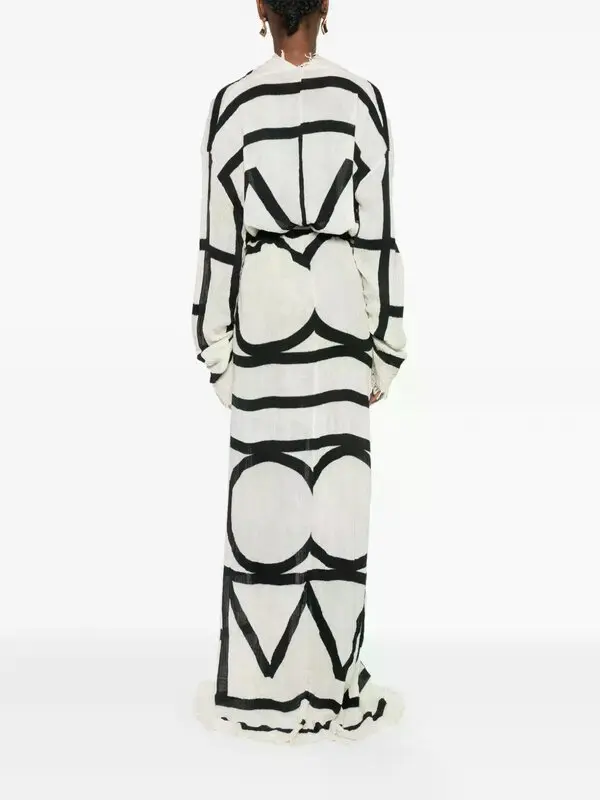 TOTEME Geometric-print Wrap Dress