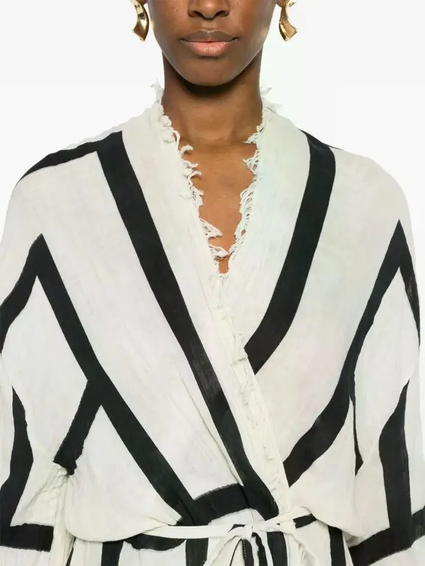 TOTEME Geometric-print Wrap Dress