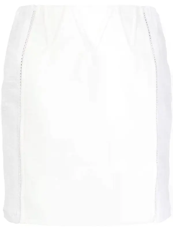 TOM FORD Panelled Mini Skirt - White