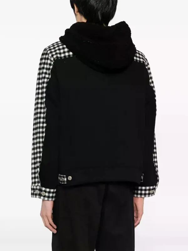 Undercover Check-pattern Hooded Jacket