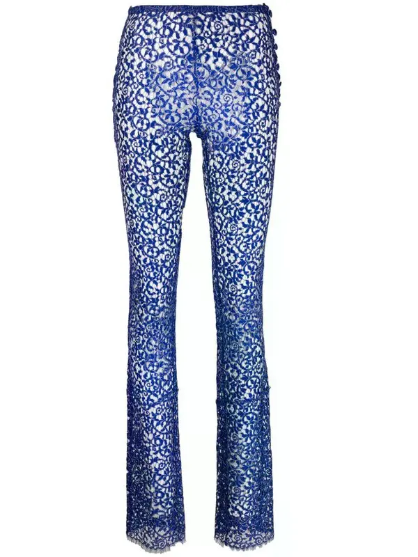 Coperni Corded-lace Flared Trousers
