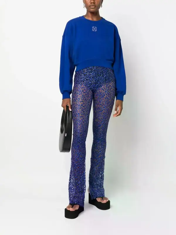 Coperni Corded-lace Flared Trousers