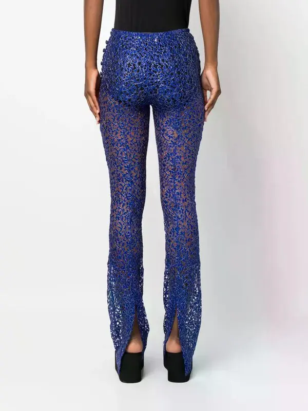 Coperni Corded-lace Flared Trousers