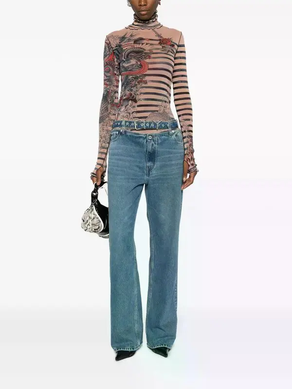 Y/project Evergreen Mid-rise Wide-leg Jeans