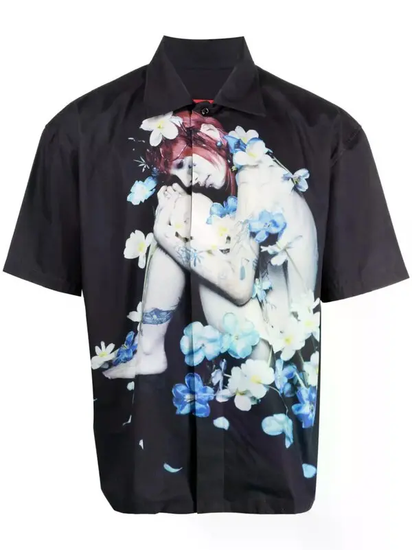 KUSIKOHC Photograph-print Short-sleeve Shirt